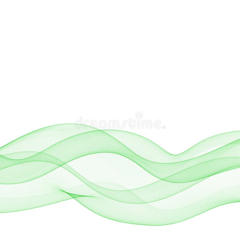 Green Wave. Abstract Vector Graphics. Eps 10 Stock Illustration ...