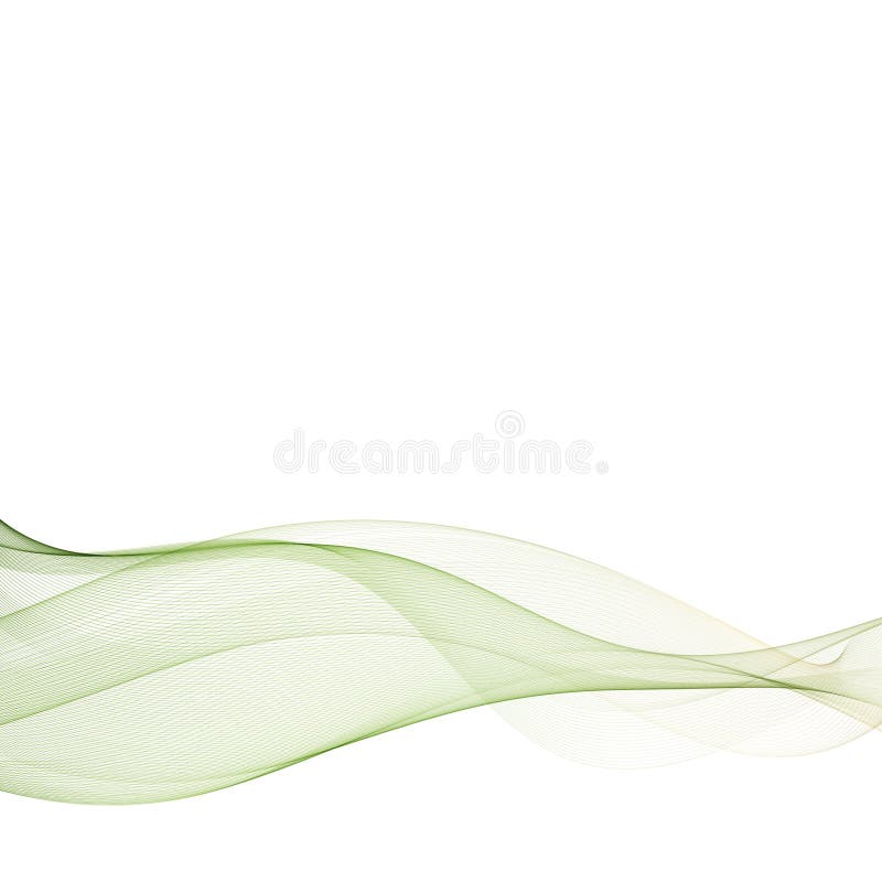 Green Wave. Abstract Vector Graphics. Eps 10 Stock Illustration ...