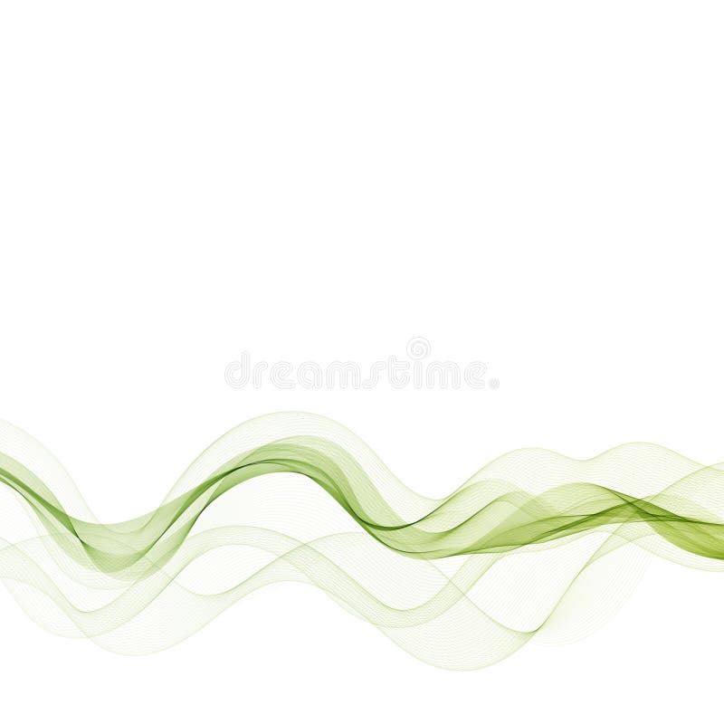 Green Wave. Abstract Vector Graphics. Eps 10 Stock Illustration ...