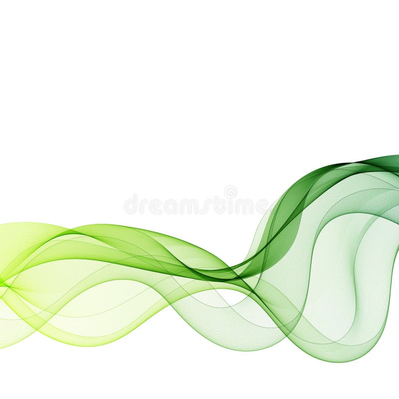Green Wave. Abstract Vector Graphics. Eps 10 Stock Illustration ...