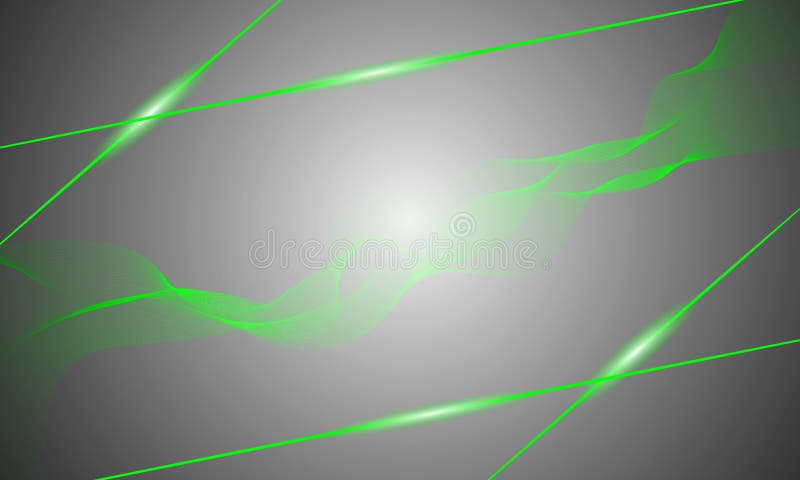 Green Wave Blend and Green Line Lightning Stock Vector - Illustration ...