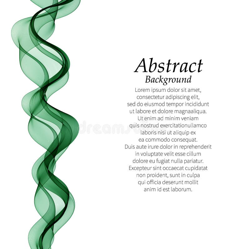 Green Wave. Layout for Advertising. Vector Template for Presentation ...