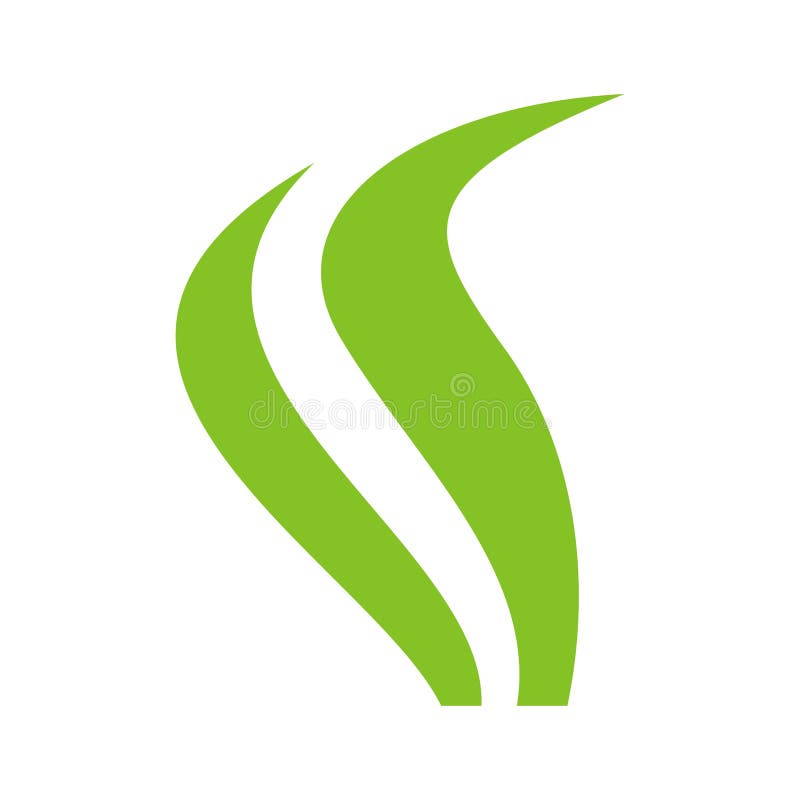 Green Wave Ornamental Logo Template Illustration Design Illustration ...