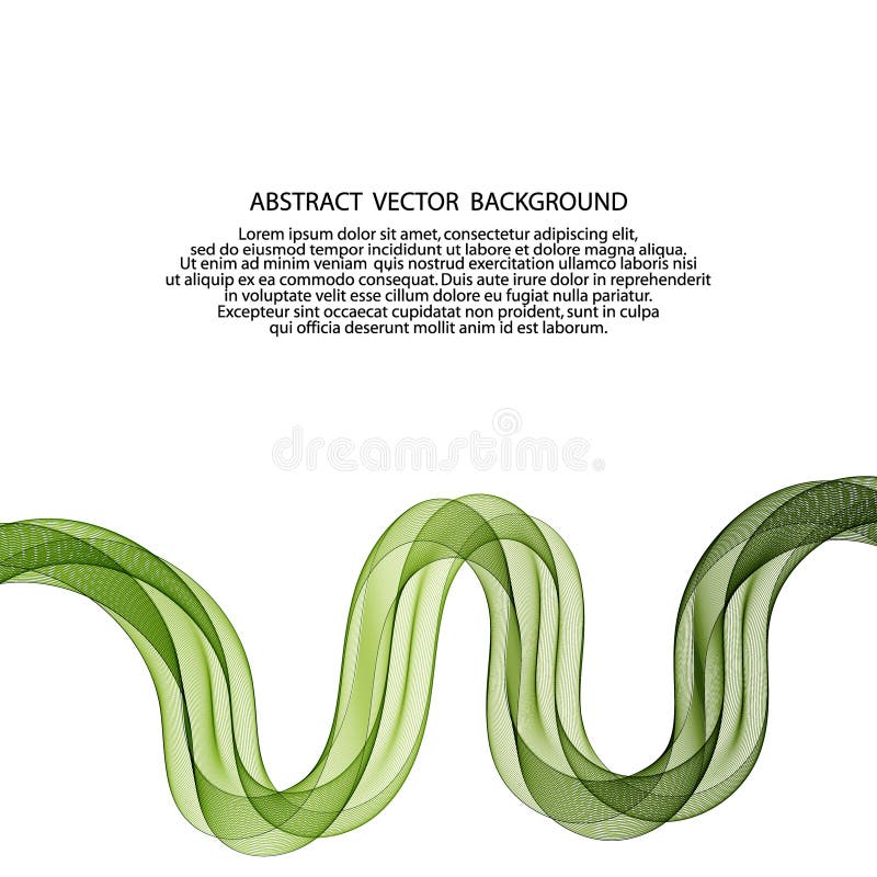 Green Wave Pattern. Abstract Design Element. Wave for Presentation. Eps ...