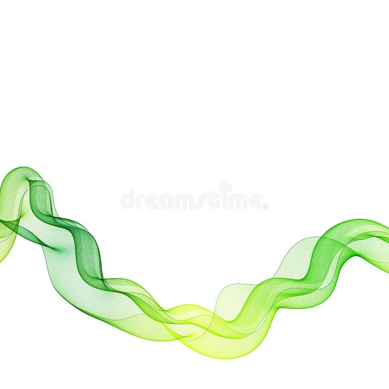 Green Waves. Abstract Vector Graphics. Wave for Advertising. Eps 10 ...