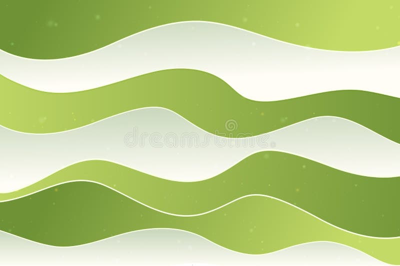 Green Waves Background, Paper Effect. Abstract Green Gradient Wave ...