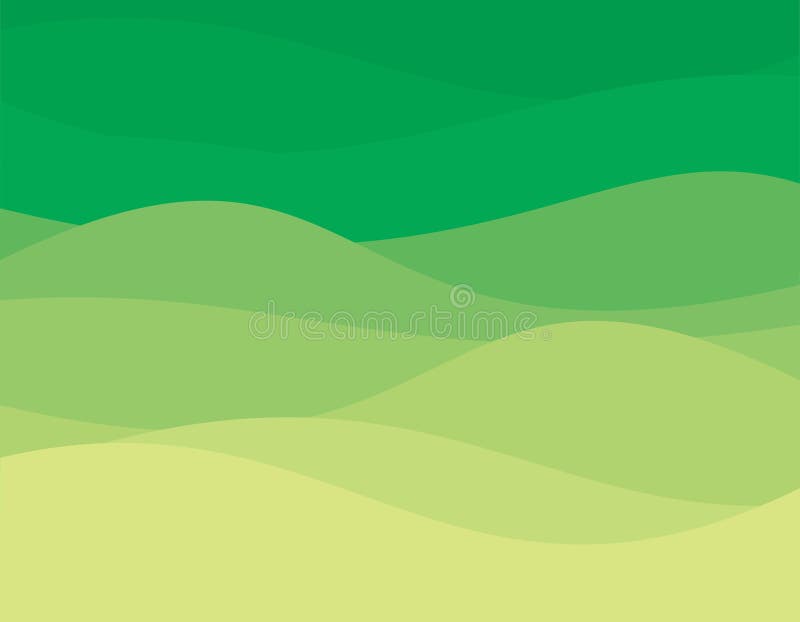 Green Waves Pattern. Summer Lake Wave, Water Flow Abstract Vector ...