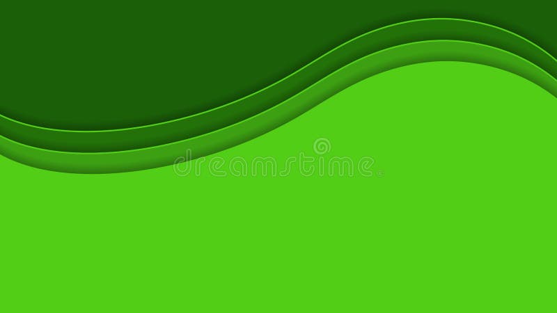 Green Wavy Background in the Form of Layers Stock Vector - Illustration ...