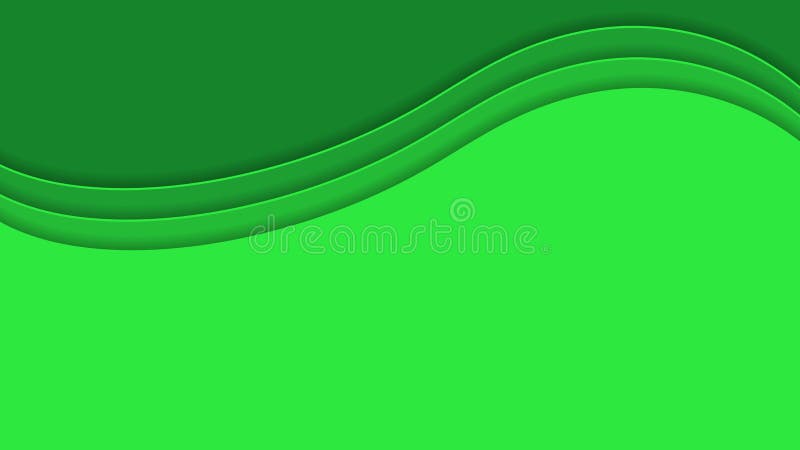 Green Wavy Background in the Form of Layers Stock Vector - Illustration ...