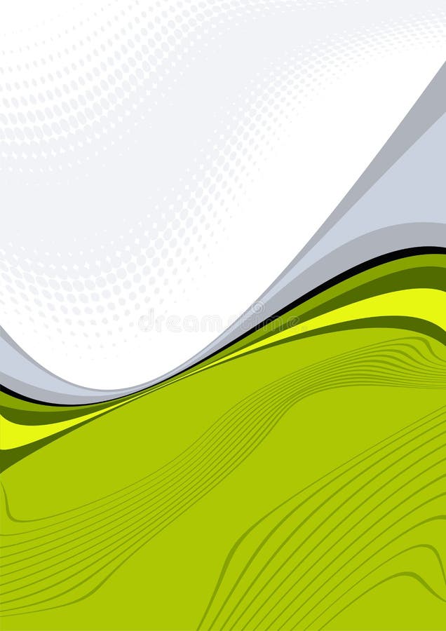 Green wavy illustration stock vector. Illustration of colours - 3508797