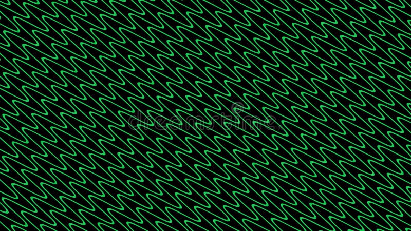 Green Wavy Lines Pattern on Black Background Stock Footage - Video of ...