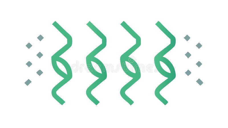 Green Wavy Lines Vector Illustration, Vector Design Generative AI Stock ...