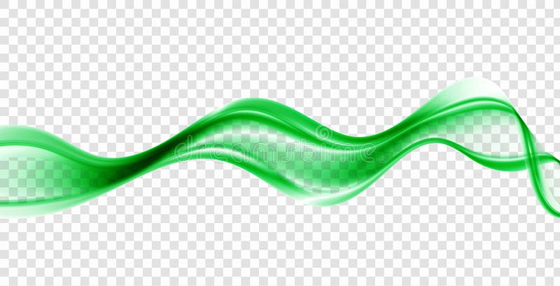 Green Wavy Lines. Vector Green Wave Background Stock Vector ...
