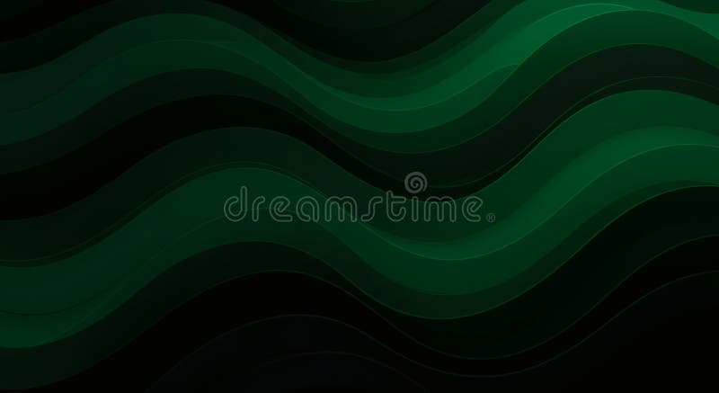 Green Wavy Pattern Abstract Background with Flowing Gradient Design ...