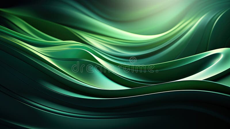 Green Wavy Pattern Stunning Abstract Background Stock Illustration ...