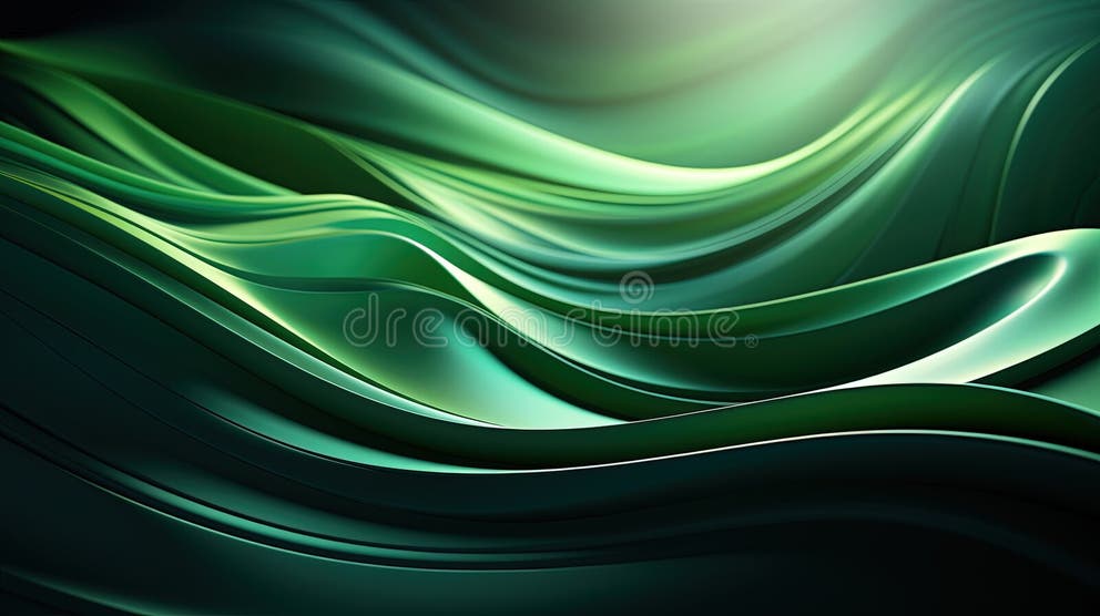 Green Wavy Pattern Stunning Abstract Background Stock Illustration ...