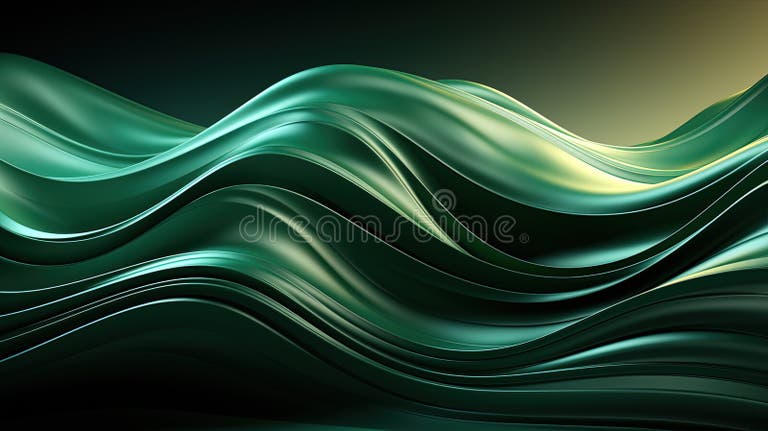 Green Wavy Pattern Stunning Abstract Background Stock Illustration ...