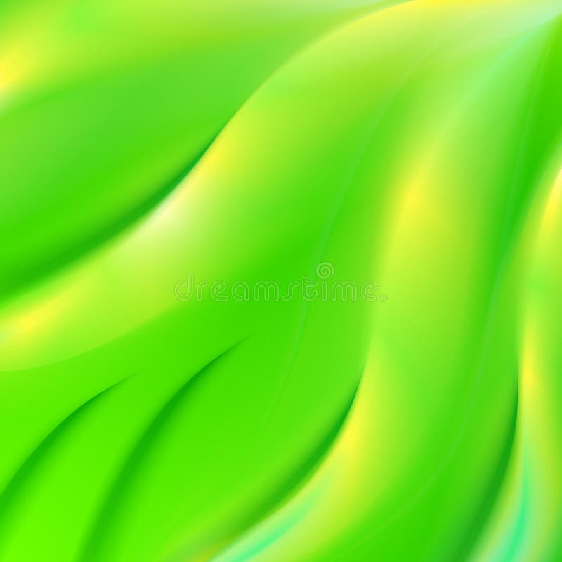 Green Wavy Vector Abstract Background Stock Illustration - Illustration ...