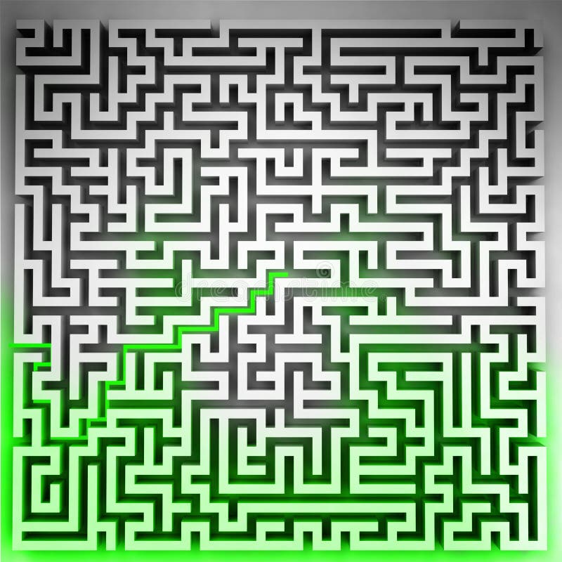 Maze Top View Stock Illustrations – 1,232 Maze Top View Stock ...