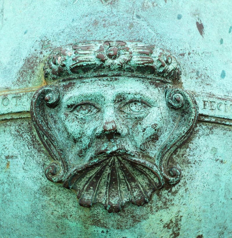 Weathered Green Copper Background Stock Photo - Image of sheet, detail ...