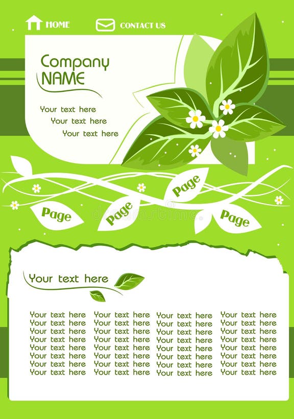 Green web template stock vector. Illustration of light - 58931464