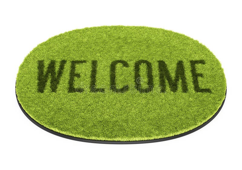 Welcome mat stock illustration. Illustration of greeting - 14808968