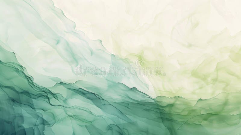 Green and White Abstract Water Painting Stock Photo - Image of water ...