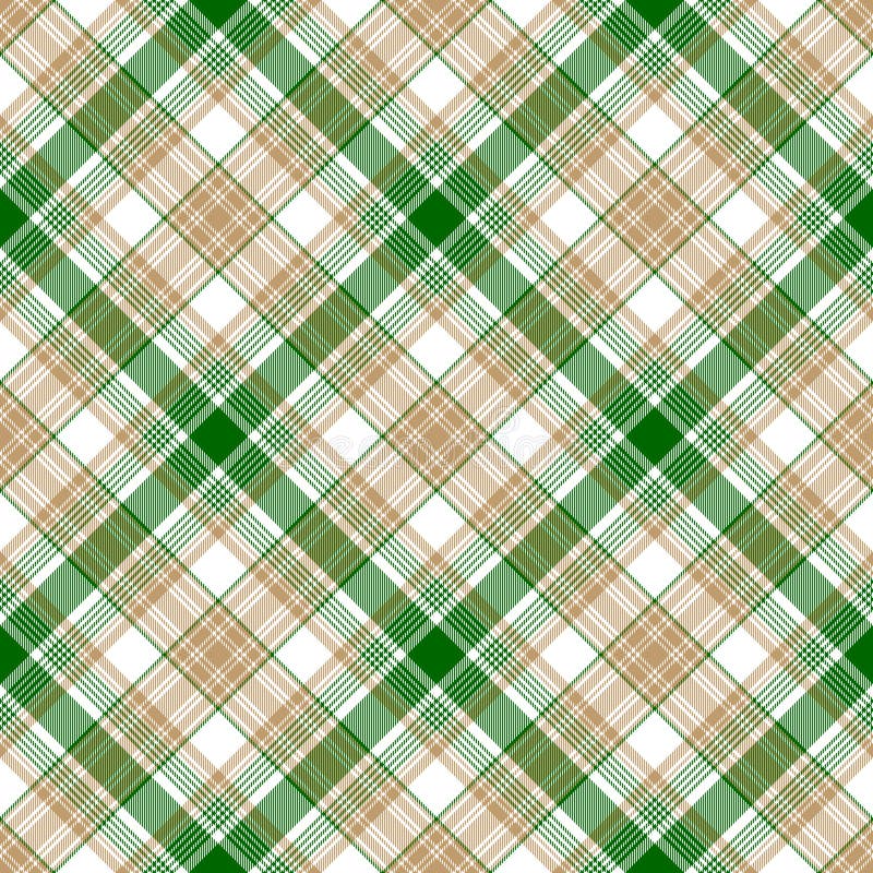 Green White Beige Fabric Texture Seamless Pattern Stock Vector ...