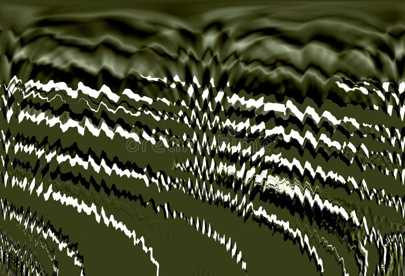 Green White Black Graphic Design. Rows of Jagged Lines and Colors Stock ...