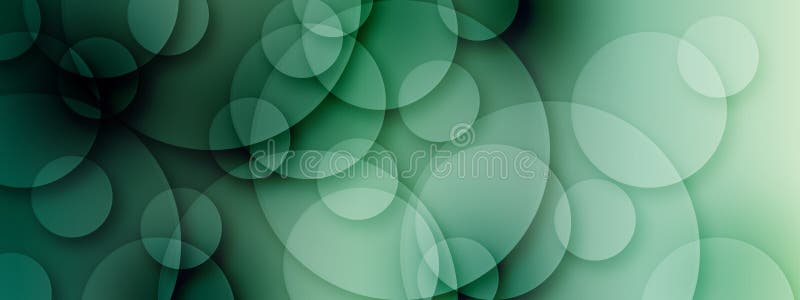 Green and White Circles Abstract Tech Banner Design Stock Illustration ...