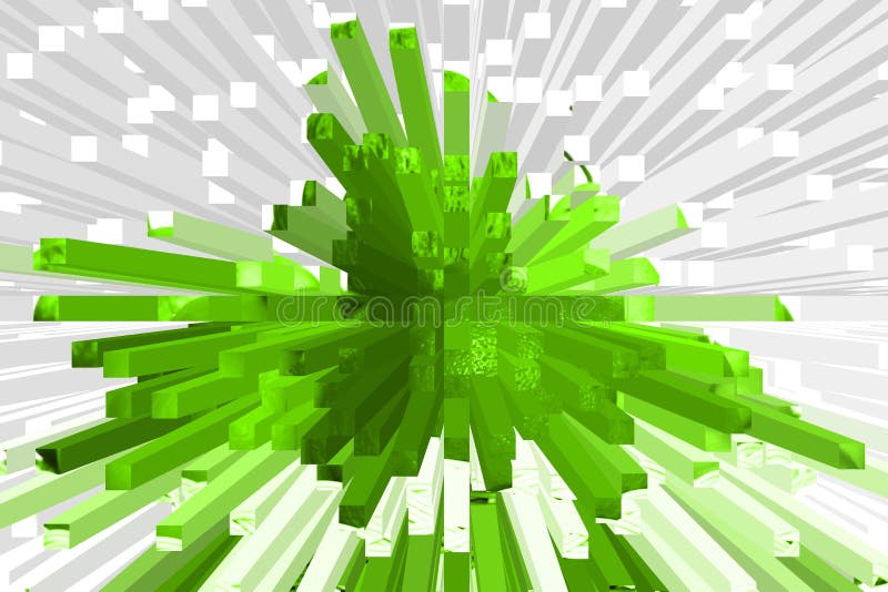 Green and White 3D Illustrator Explosion Effect. Useful for Backdrop ...
