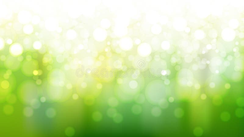 Green and White Defocused Lights Background Vector Stock Illustration ...