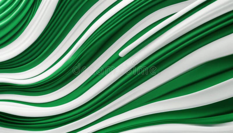 A green and white flag stock illustration. Illustration of patriotic ...