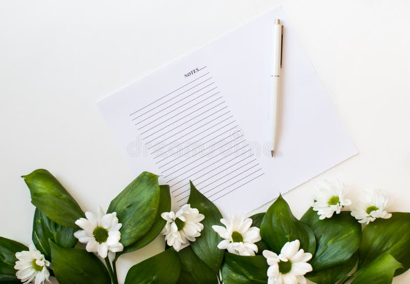 Leaf Writing with Green Leaf Baground Stock Image - Image of natural ...