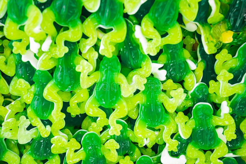 Green and White Gummy Candy Frog Stock Image - Image of gummy, sweet ...