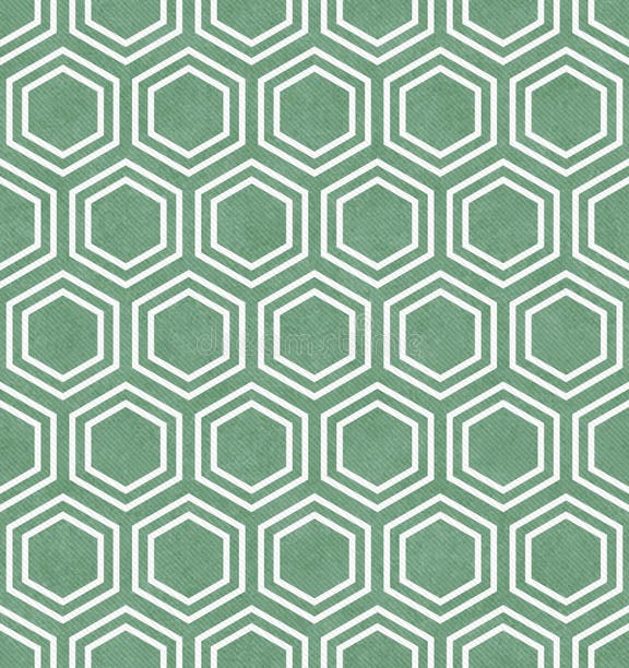 Green and White Hexagon Tile Pattern Repeat Background Stock ...