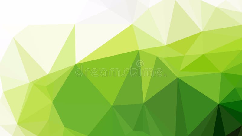 Green and White Low Poly Background Template Design Stock Illustration ...