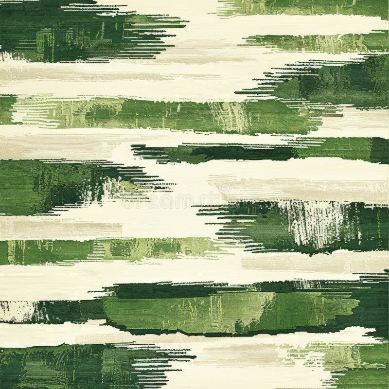 Green and White Rug with Intricate Lines Stock Illustration ...