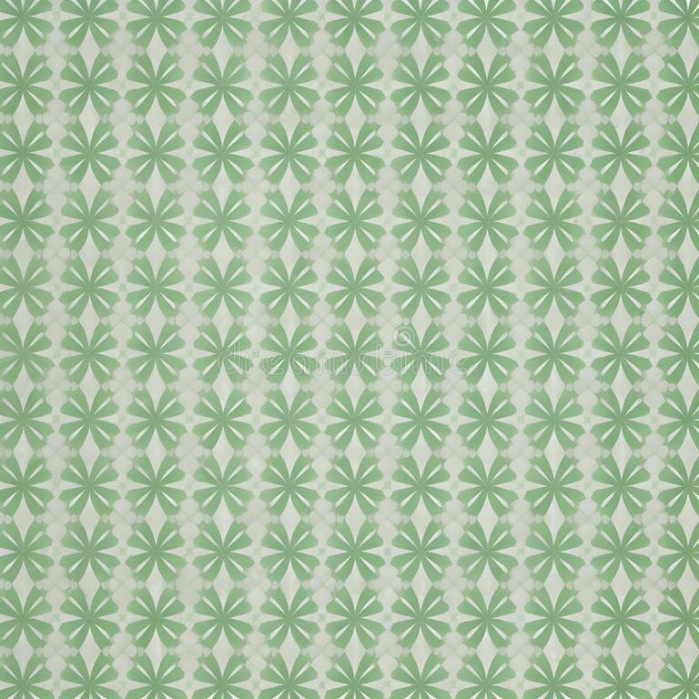 Green and White Star Tile Pattern Image Generated by Ai Stock ...