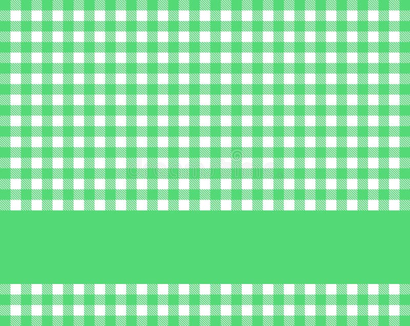 Green White Tablecloth with Stripe for Text Stock Illustration ...