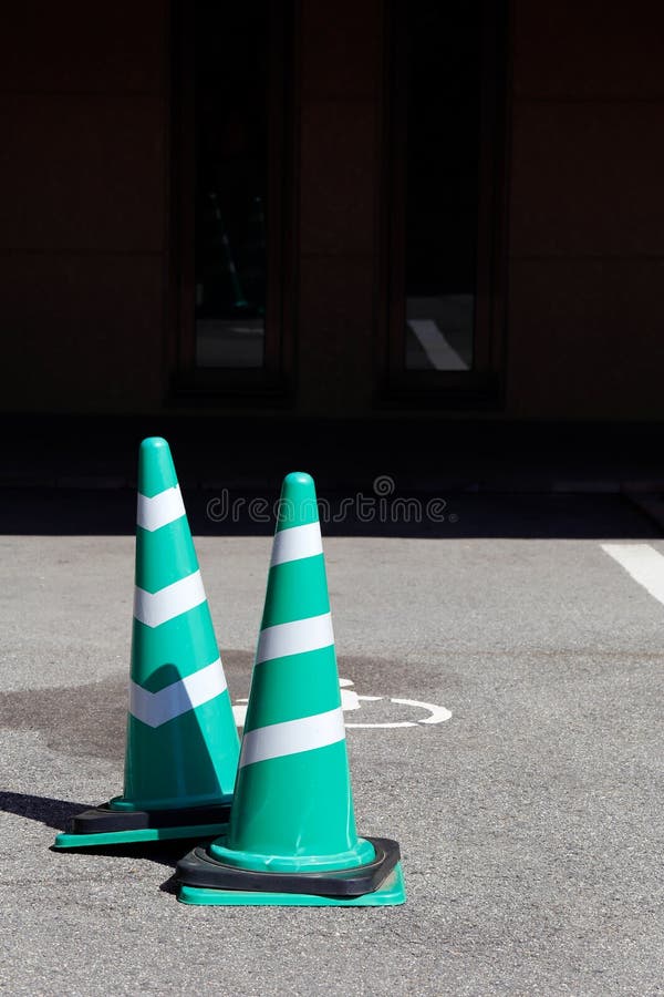 228 Green White Traffic Cone Road Stock Photos - Free & Royalty-Free ...