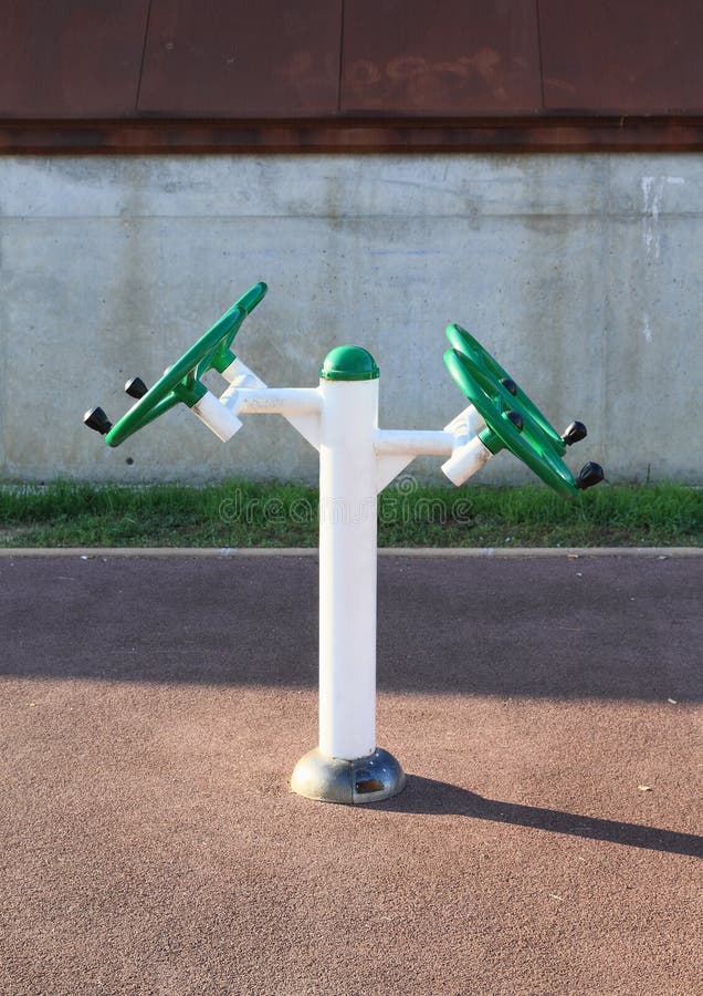 Green and White Training Machine for Bodybuilding Stock Photo - Image ...