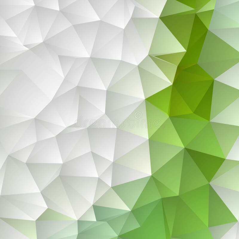 Green and White Triangular Background. Vector Illustration for ...