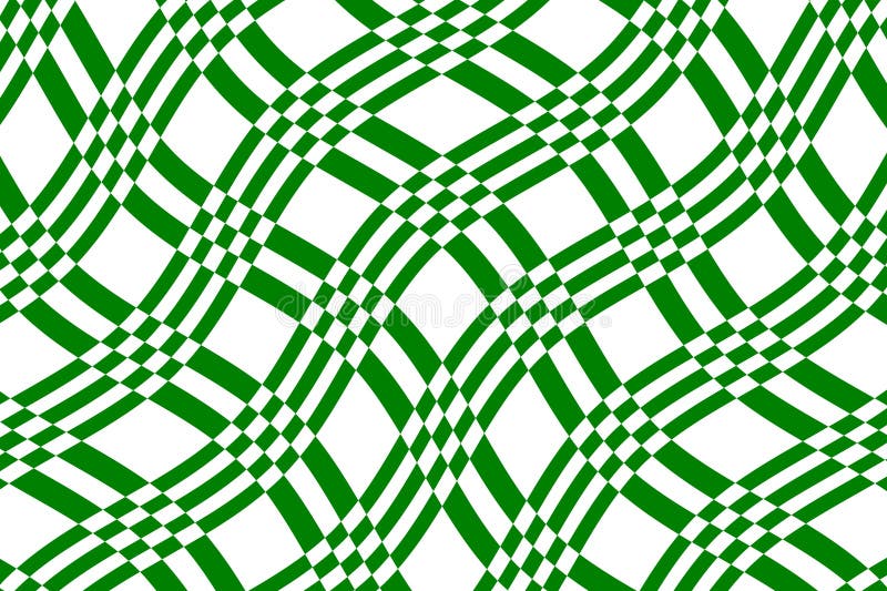 Green and White Wavy Tartan Plaid Fabric Pattern. Stock Vector ...