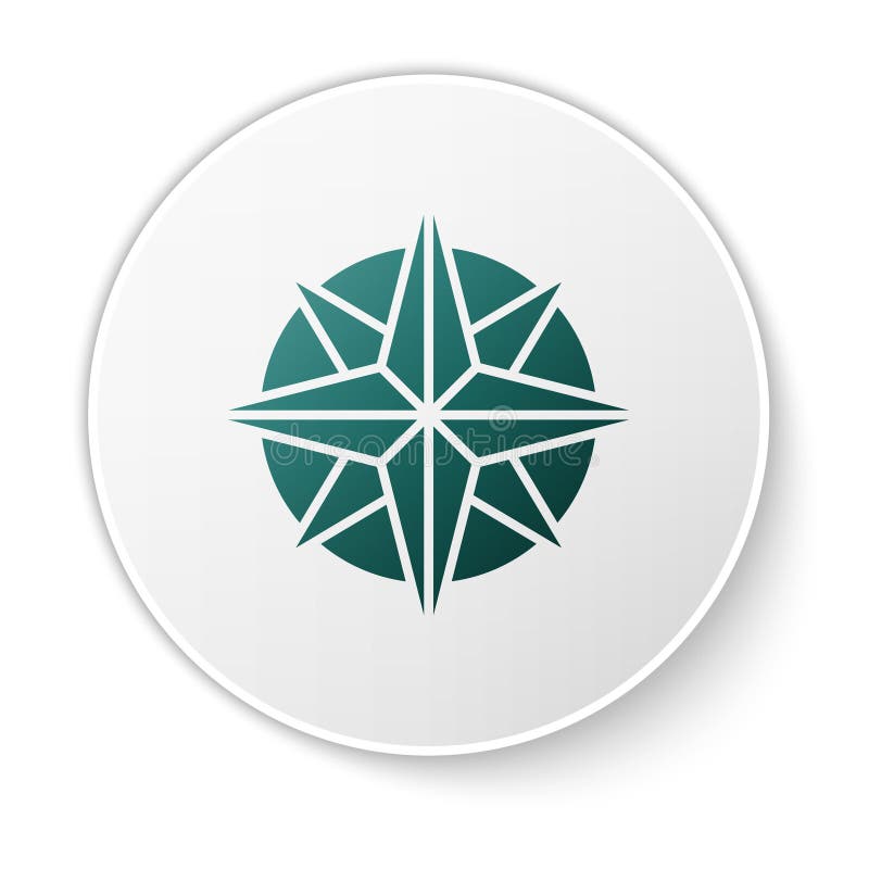 Green Wind Turbine Icon Isolated on Blue Background. Wind Generator ...