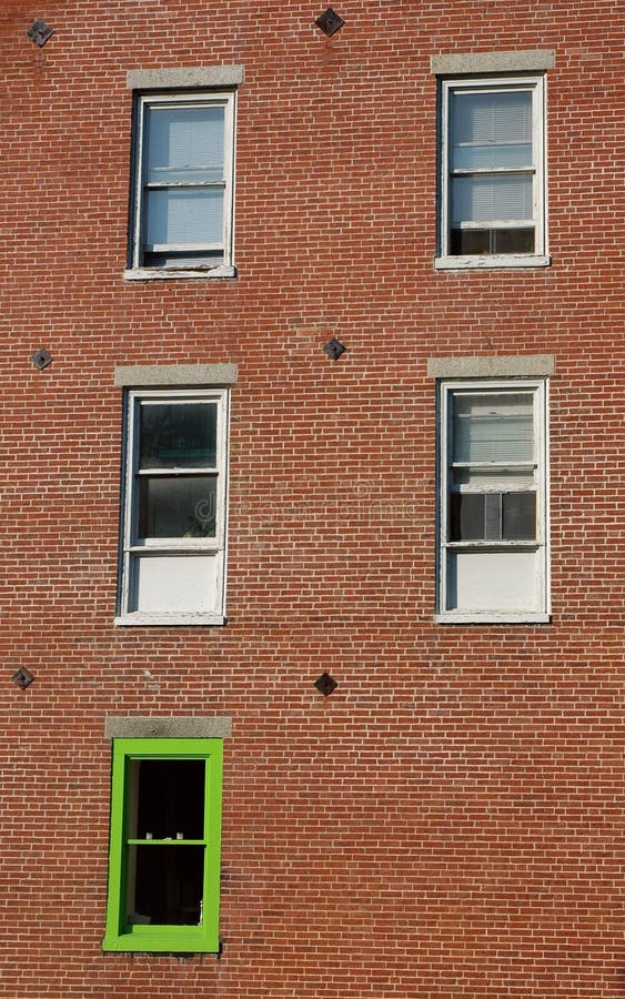 Green window stock photo. Image of exterior, conformist - 1320390