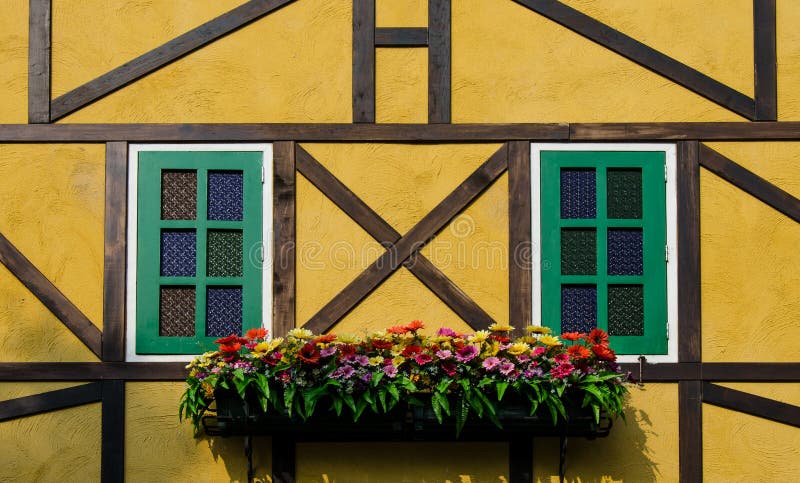 Green window stock photo. Image of green, flower, leaf - 56068580