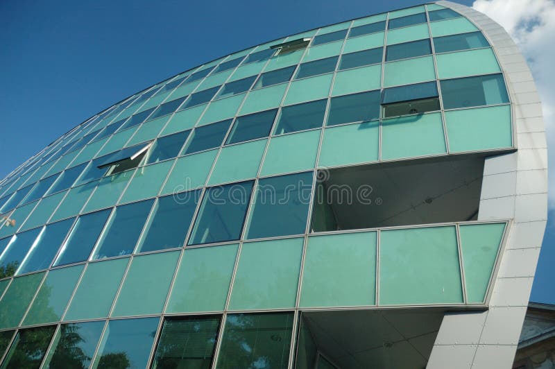 Green windows stock photo. Image of mirror, city, architecture - 2427056