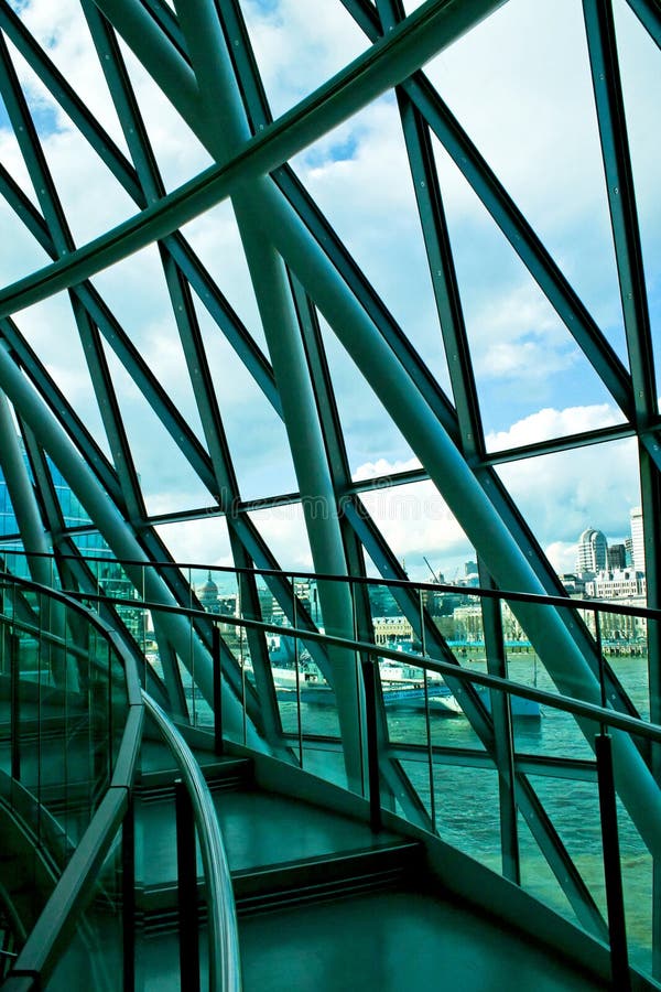 Green windows stock photo. Image of urban, indoors, corporate - 4872442