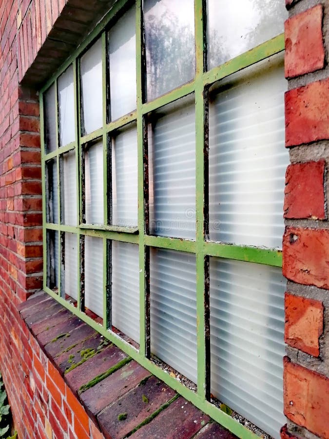 Green Windows in house stock image. Image of windows - 161391607